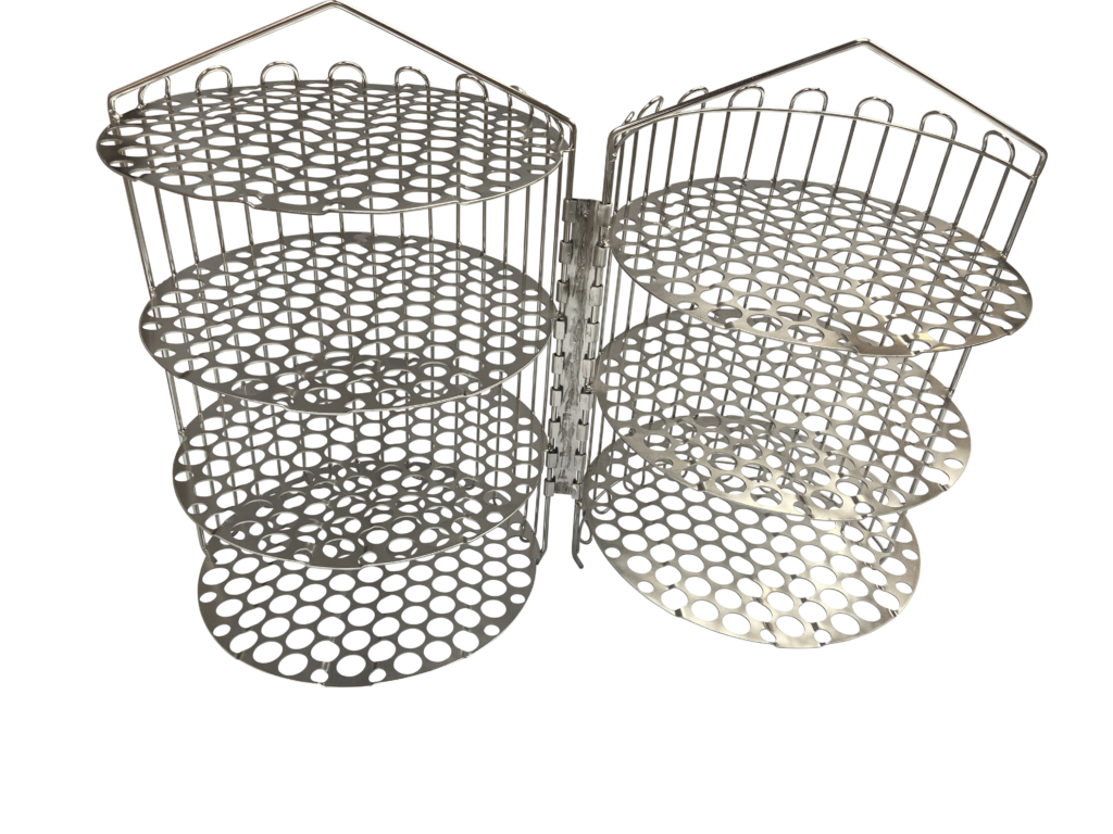 Fry Basket, Stainless Steel, Clamshell, 6HD, 297mm Diameter, 400mm ...