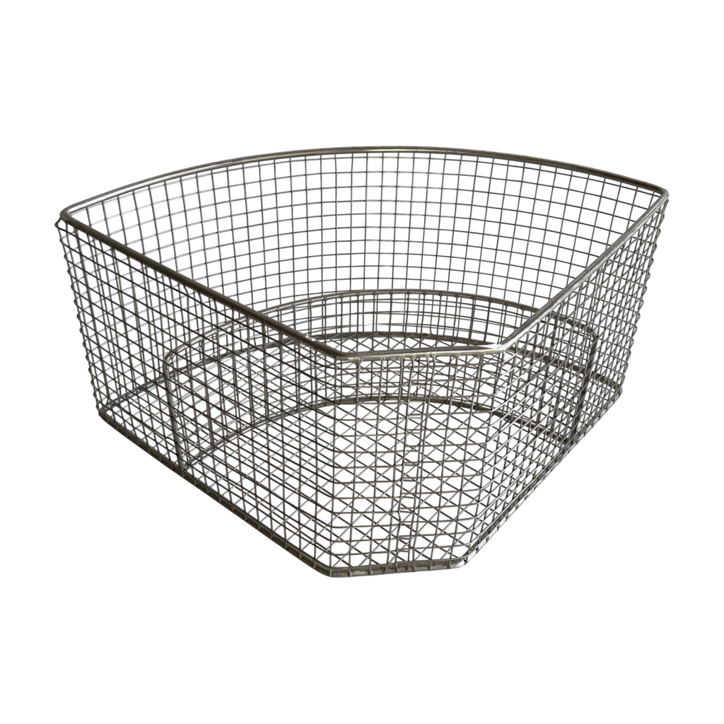 Parts Washing Basket, Quarter Round, Stainless Steel, 223mm Radius ...