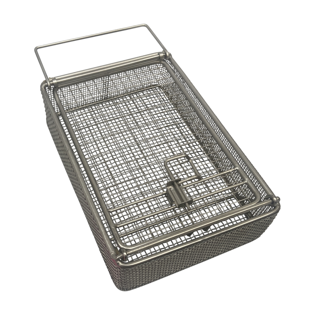 Parts Washing Basket, Stainless Steel, Two Hangers, Bolt Latch ...